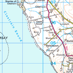 Ward Hill and the Dwarfie Stane, Hoy - Route Map