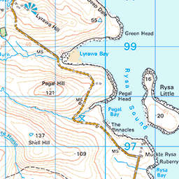 Ward Hill and the Dwarfie Stane, Hoy - Route Map