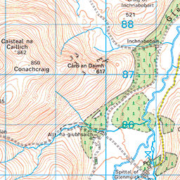 White Mounth Munros, Glen Muick - Route Map