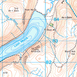 Lochnagar from Glen Muick - Route Map