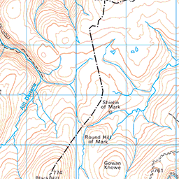 Lochnagar from Glen Muick - Route Map