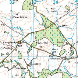 River Esk and Rowanburn Circuit, Canonbie - Route Map