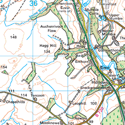 River Esk and Rowanburn Circuit, Canonbie - Route Map