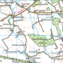 River Esk and Rowanburn Circuit, Canonbie - Route Map
