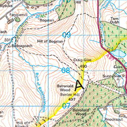 Pressendye, Tarland - Route Map