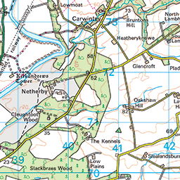 River Esk and Rowanburn Circuit, Canonbie - Route Map