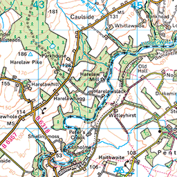 River Esk and Rowanburn Circuit, Canonbie - Route Map