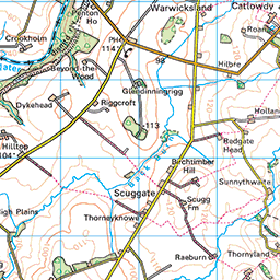 River Esk and Rowanburn Circuit, Canonbie - Route Map