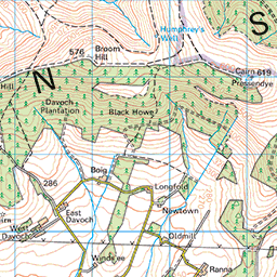 Pressendye, Tarland - Route Map