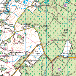 River Esk and Rowanburn Circuit, Canonbie - Route Map