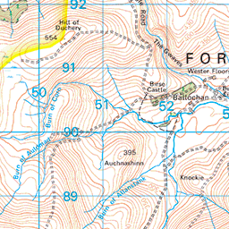 Mount Battock via Clachnaben - Route Map