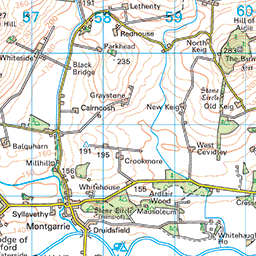 The Complete Bennachie, from Rowantree - Route Map