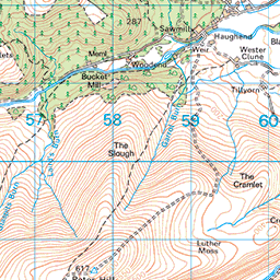 Mount Battock via Clachnaben - Route Map