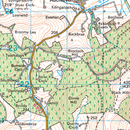 The Complete Bennachie, from Rowantree - Route Map