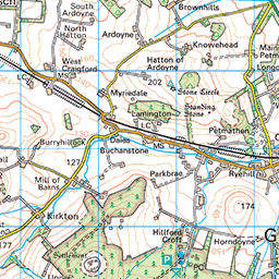 The Complete Bennachie, from Rowantree - Route Map