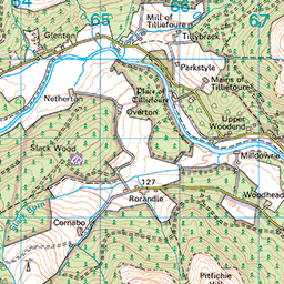 The Complete Bennachie, from Rowantree - Route Map