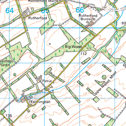River Teviot and Roxburgh circuit, Kelso - Route Map
