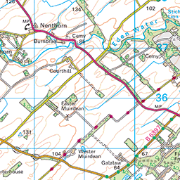 River Teviot and Roxburgh circuit, Kelso - Route Map