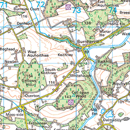 The Complete Bennachie, from Rowantree - Route Map