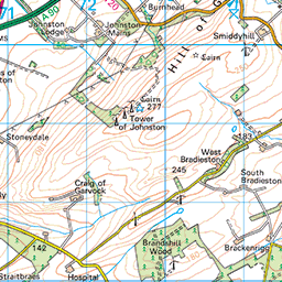 Inverbervie to Johnshaven - Route Map