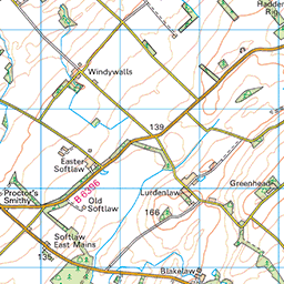 River Teviot and Roxburgh circuit, Kelso - Route Map