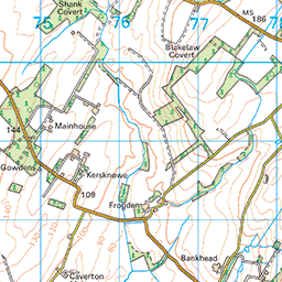 River Teviot and Roxburgh circuit, Kelso - Route Map