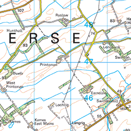 Norham Bridge and Milne Garden, Northam Bridge - Route Map