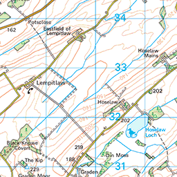 River Teviot and Roxburgh circuit, Kelso - Route Map