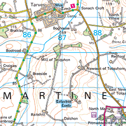 Udny Station to Ellon - Route Map