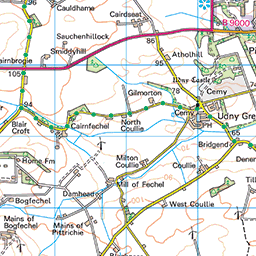 Udny Station to Ellon - Route Map