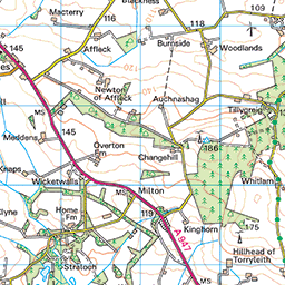 Udny Station to Ellon - Route Map