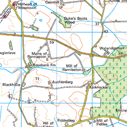 Udny Station to Ellon - Route Map