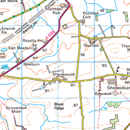 Norham Bridge and Milne Garden, Northam Bridge - Route Map