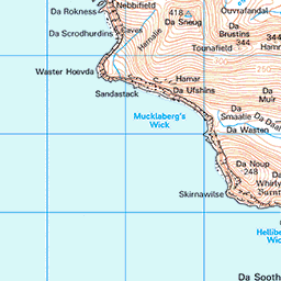 Da Kame, Da Sneug and Da Noup - the complete Foula - Route Map