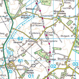 St Combs to Rattray Head - Route Map