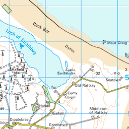 St Combs to Rattray Head - Route Map
