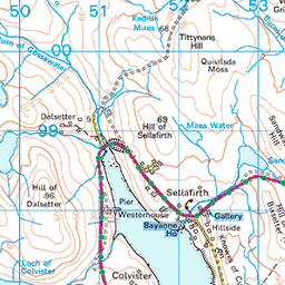 Belmont to Lund, Unst - Route Map