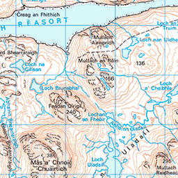 Sròn Ulladale stalkers' path - Route Map