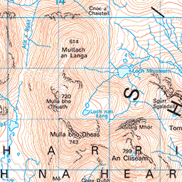 Sròn Ulladale stalkers' path - Route Map