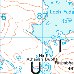 Lochmaddy and the Hut of the Shadows - Route Map