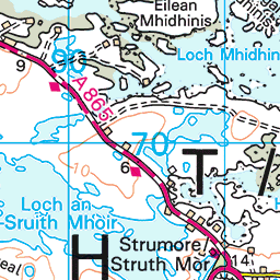 Lochmaddy and the Hut of the Shadows - Route Map
