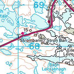 Lochmaddy and the Hut of the Shadows - Route Map