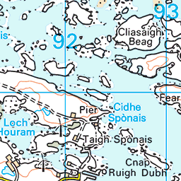 Lochmaddy and the Hut of the Shadows - Route Map