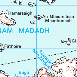 Lochmaddy and the Hut of the Shadows - Route Map