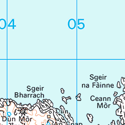 The Ringing Stone and Dun Mòr broch, Tràigh Mhòr - Route Map