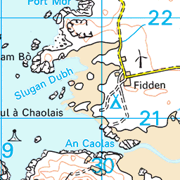 Iona: the south end - Route Map