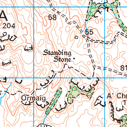 Ormaig and Kilvekewen, Isle of Ulva - Route Map