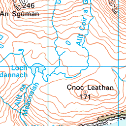Loch Coruisk circuit (access by boat) - Route Map