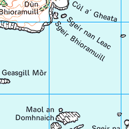 Ormaig and Kilvekewen, Isle of Ulva - Route Map