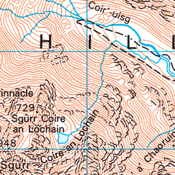 Loch Coruisk circuit (access by boat) - Route Map